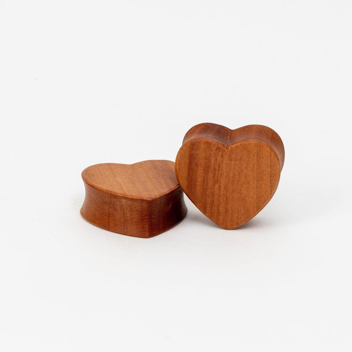 Cherry Wood Heart Shaped Plugs | Wooden Heart Plugs | Heart Gauges ...