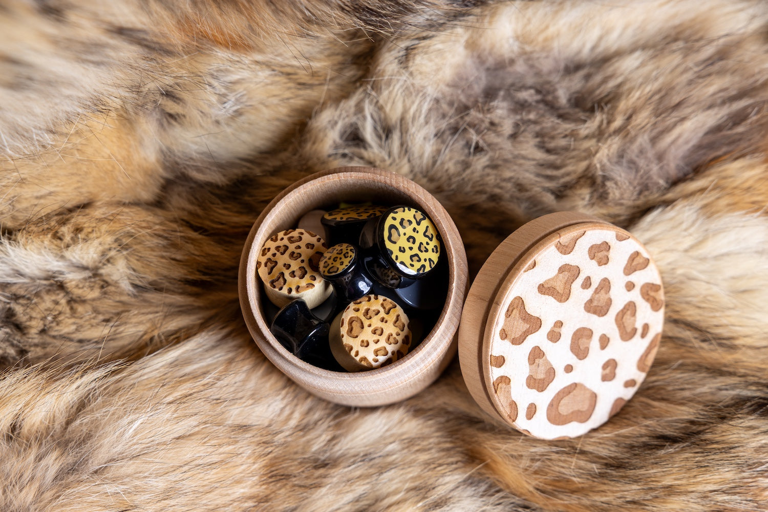 Animal Print Engraved Plug Box | Engraved Jewelry Box – PlugYourHoles.com