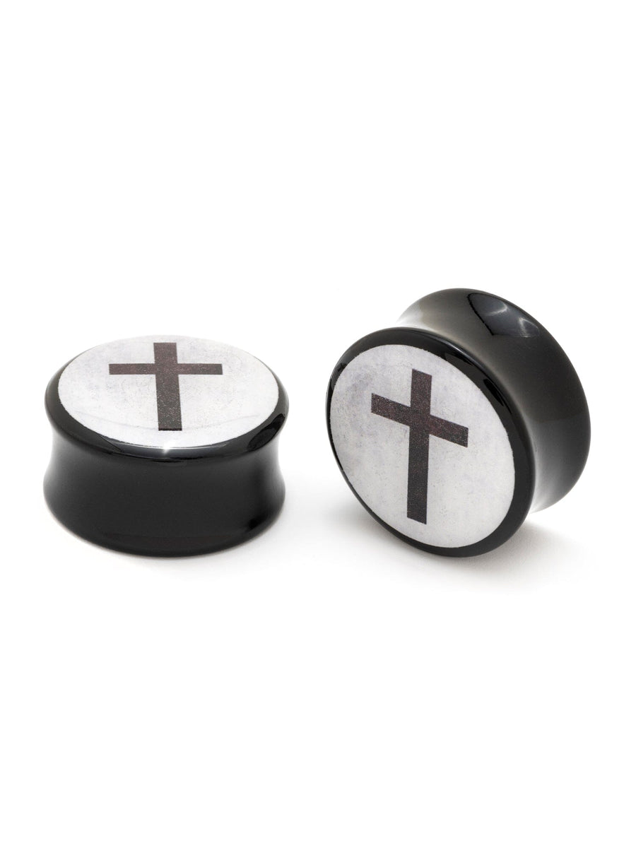 Cross Plugs | Cross Gauges | Custom Image Plugs – PlugYourHoles.com