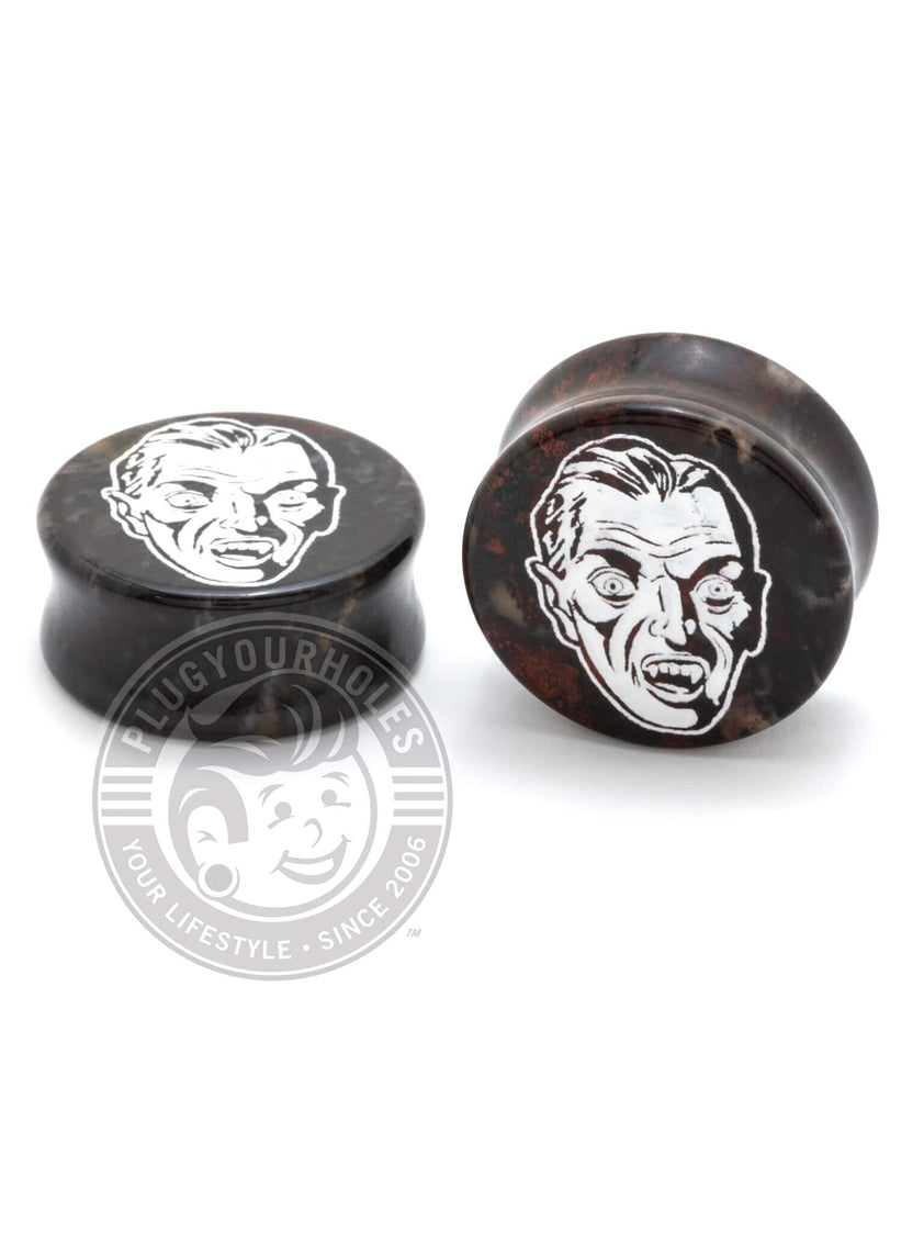 Movie Monster Engraved Stone Plugs | Horror Movie Gauges | Film Plugs ...