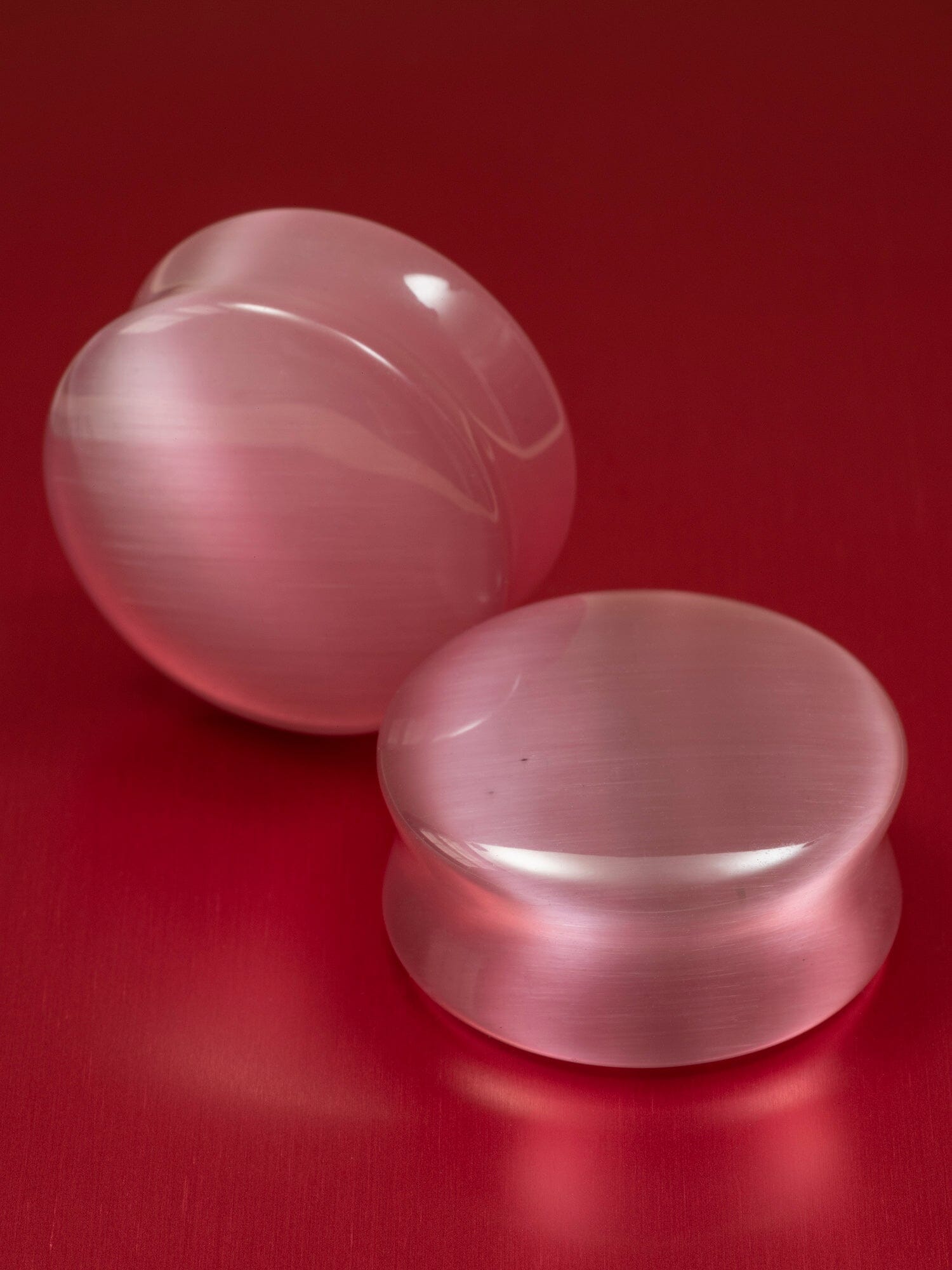 Pink Cat's Eye Stone Plugs | Pink Stone Gauges | Cat's Eye Plugs ...
