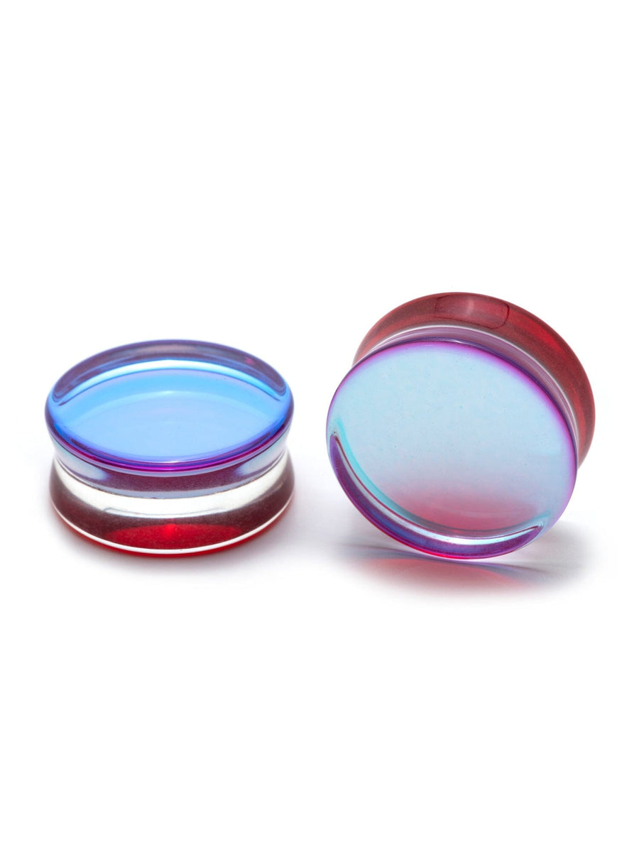 Red Aurora Stone Plugs | Synthetic Stone Gauges – PlugYourHoles.com
