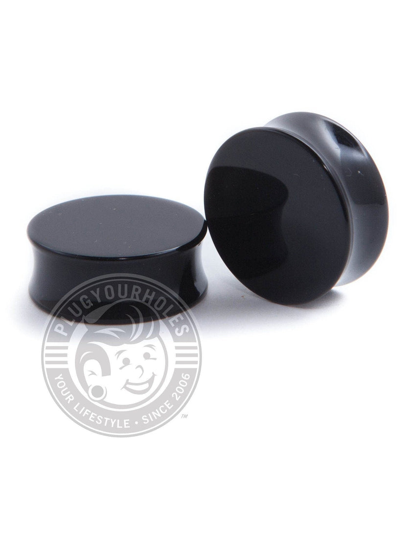 Black Acrylic Plugs | Black Plug Earrings | Black Gauges ...