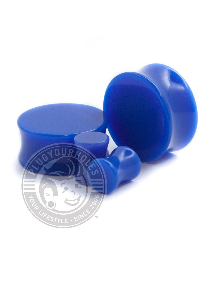 Blue Acrylic Plugs | Blue Acrylic Gauges | Stretched Ear Body Jewelry ...