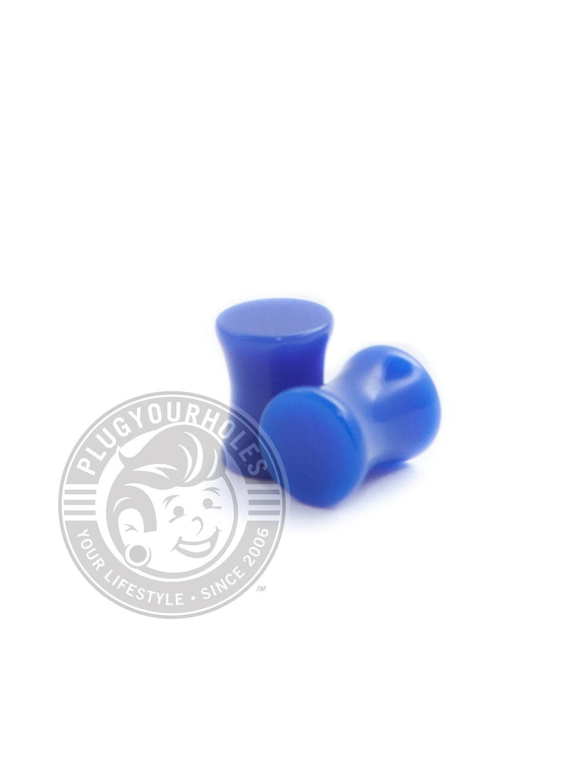 Blue Acrylic Plugs | Blue Acrylic Gauges | Stretched Ear Body Jewelry ...