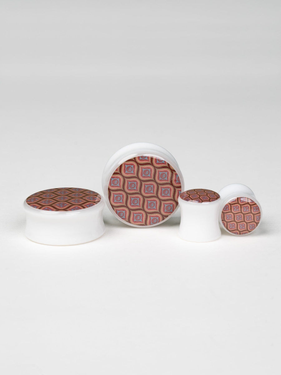 70's Inspired Acrylic Image Plugs | Groovy Patterns Guages ...