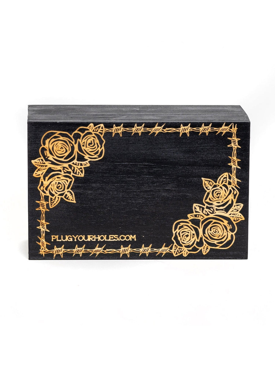 Barbed Wire Chest | Engraved Box | Jewelry Holder – PlugYourHoles.com